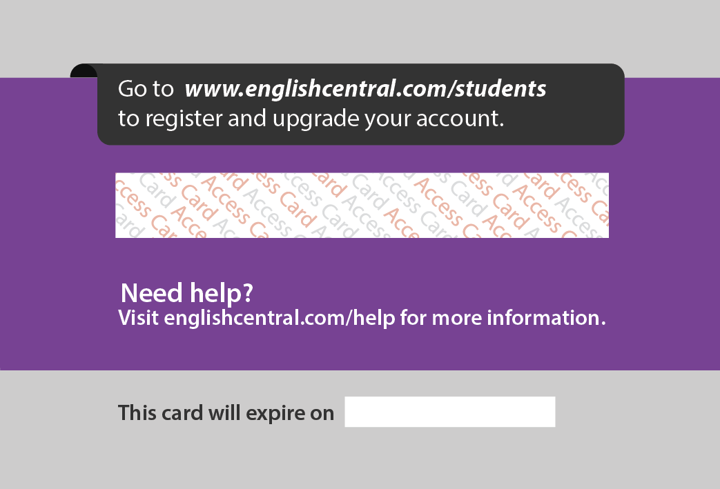 Cómo usar Códigos de Acceso – EnglishCentral